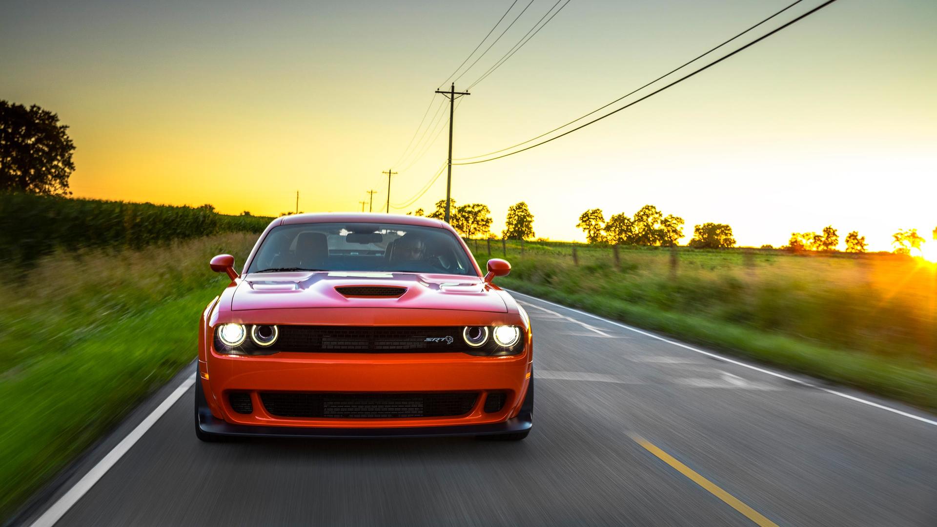 2018 Dodge Challenger SRT Hellcat Widebody (Color: Go Mango) Front ...