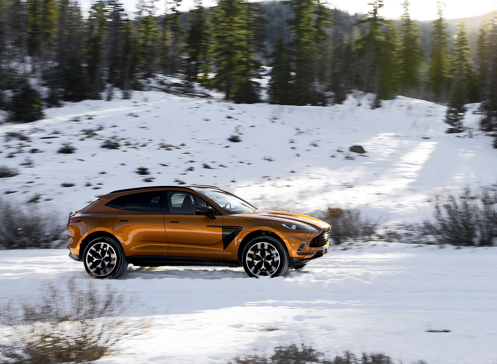 2021 Aston Martin DBX (Color: Golden Saffron; US-Spec) Side Wallpapers ...