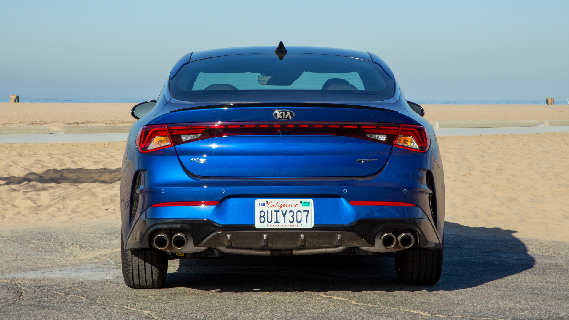 2021 Kia K5 GT (Color: Sapphire Blue) Rear Wallpapers (35) - NewCarCars
