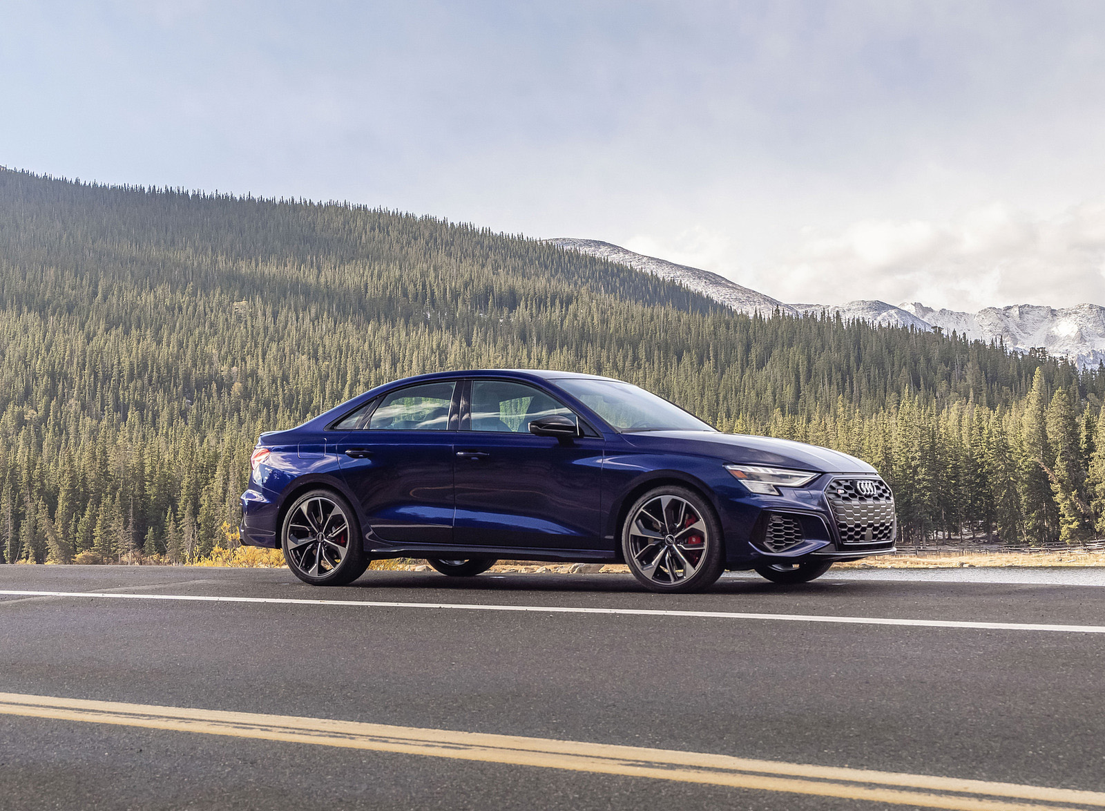 2022 Audi A3 (Color: Atoll Blue; US-Spec) Front Three-Quarter ...